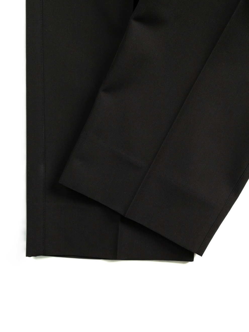THE FINEST WOOL CANVAS SLACKS｜BLACK – Cornier